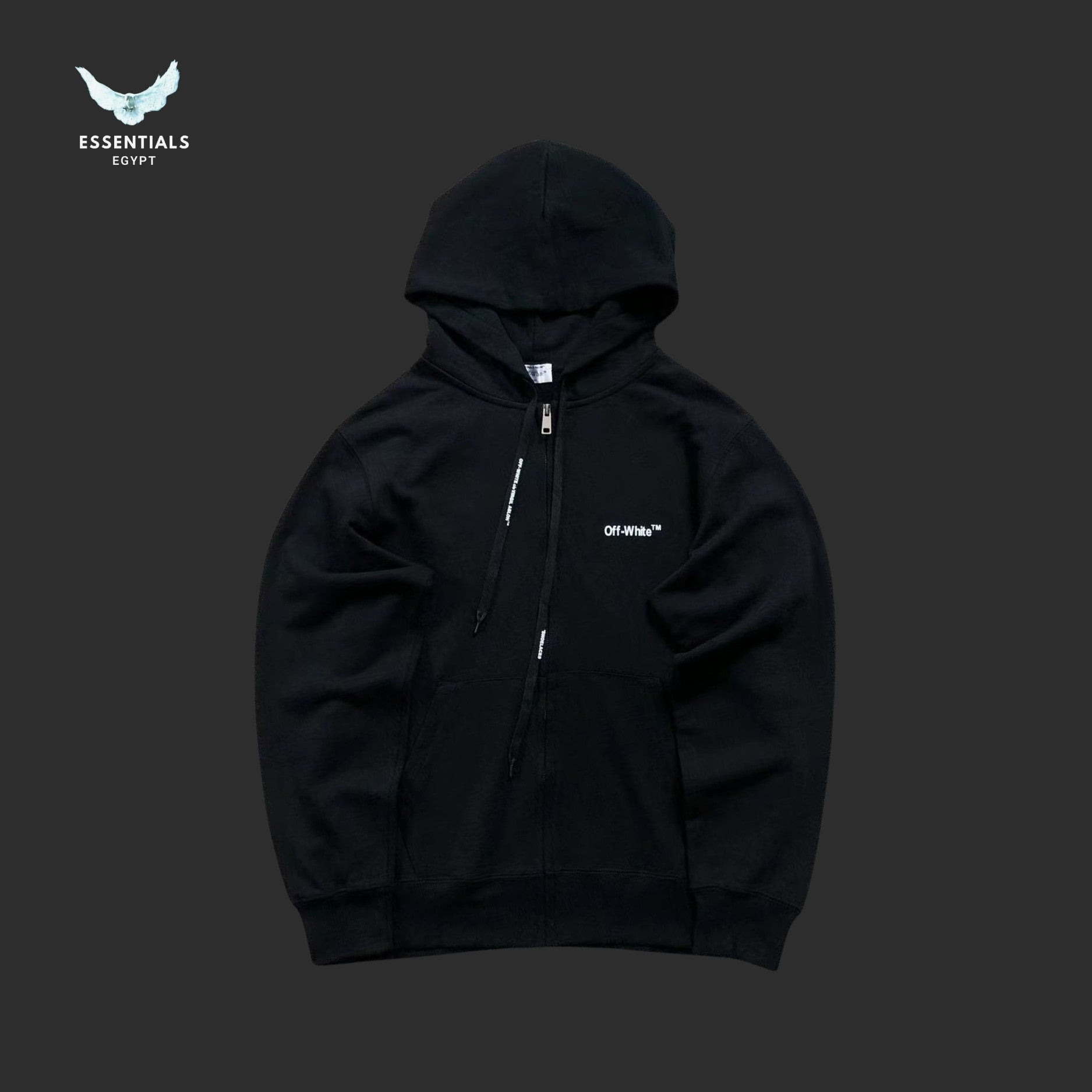 OFF-WHITE Wave Outline Diagonal Hoodie Egypt | Essentials EG