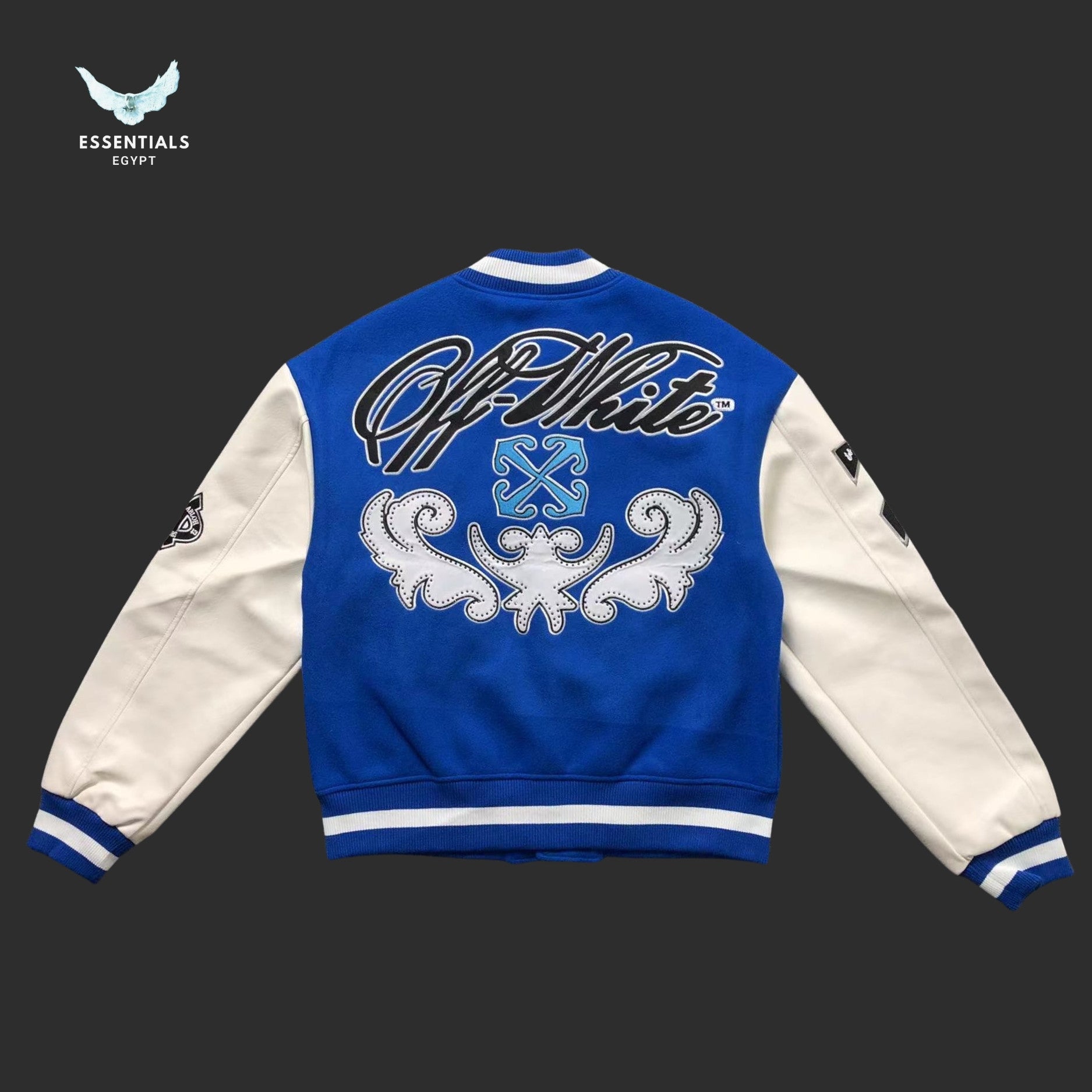 Off-White Royal Varsity Jacket Egypt | Essentials EG