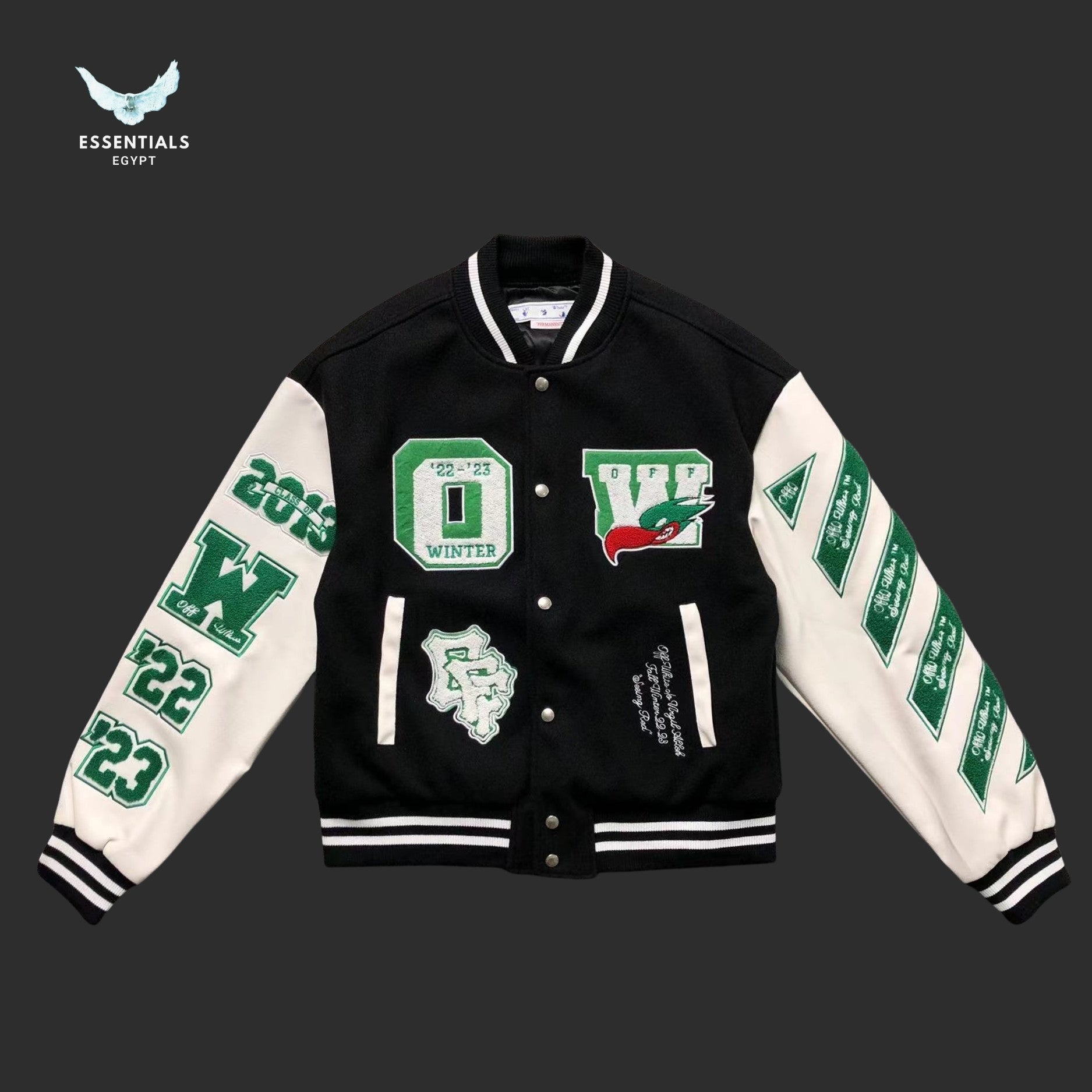 Off White Women's Varsity Jacket Egypt | Essentials EG