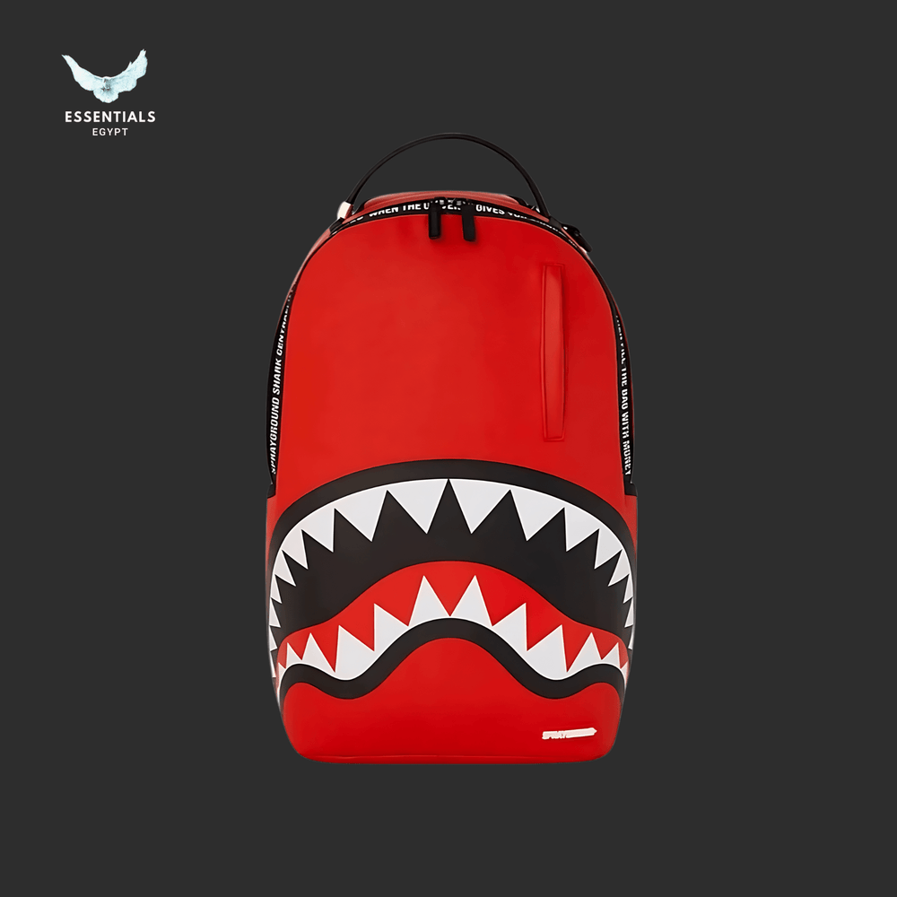 Sprayground Red Shark World Backpack Egypt | Essentials EG